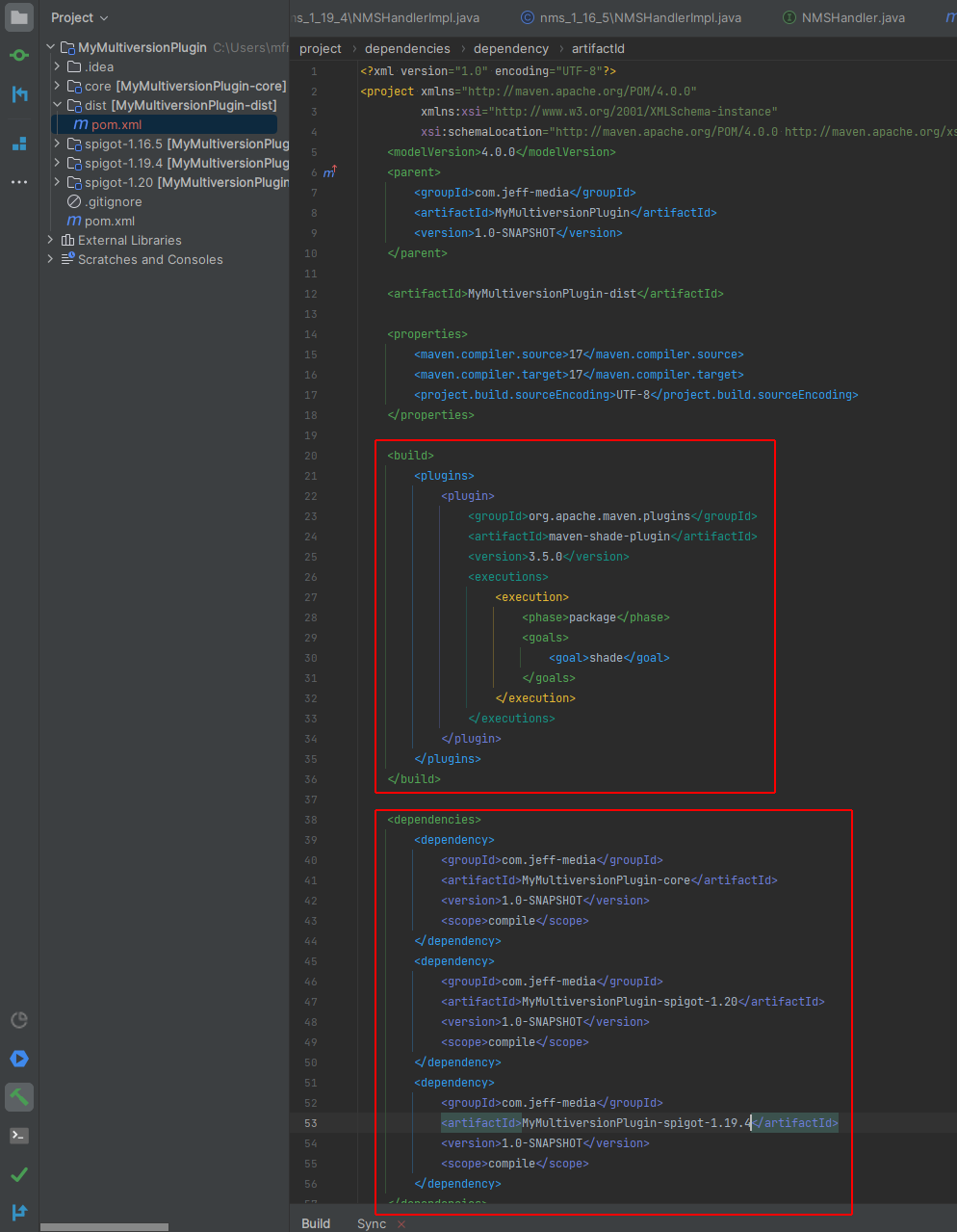 Maven Multi Module Setup For Supporting Different Nms Versions Jeff Media Developer Blog